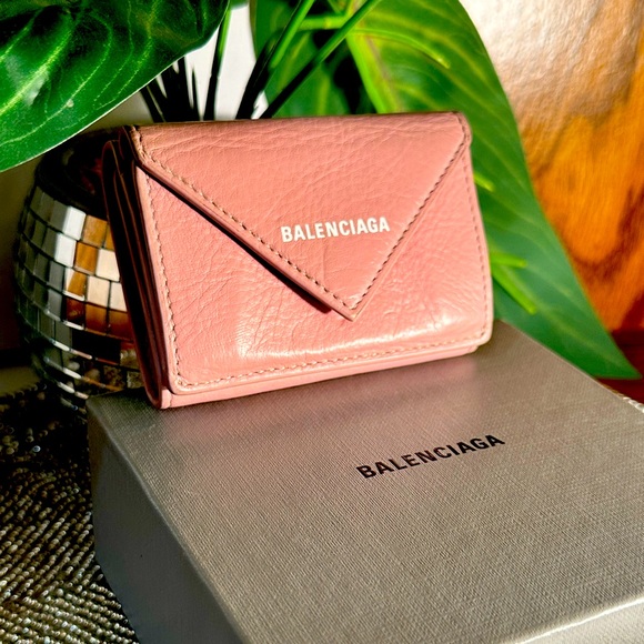 Balenciaga | Bags | Balenciaga Pink Mini Wallet In Excellent Condition ...